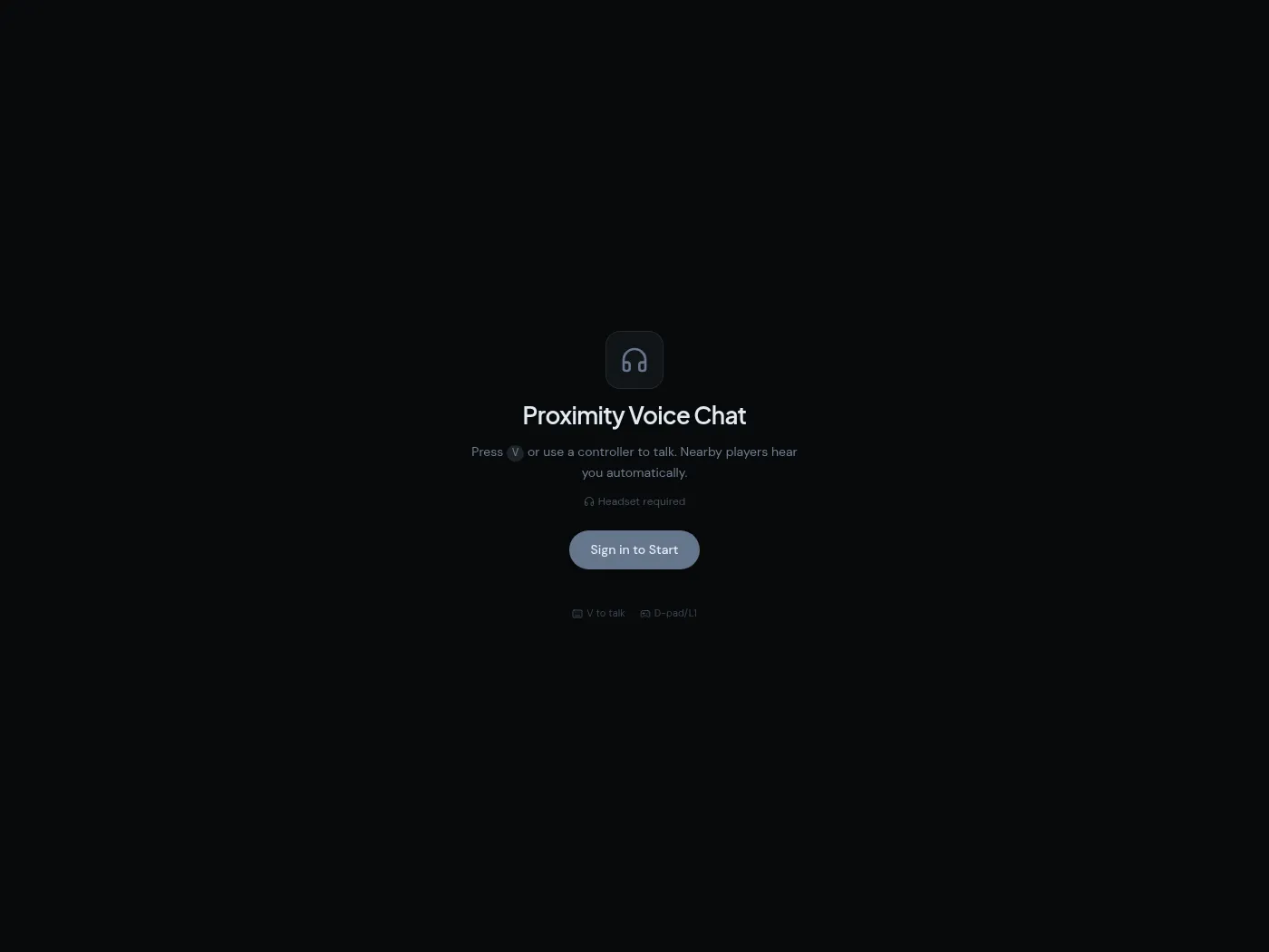 Proximity Voice Chat Widget