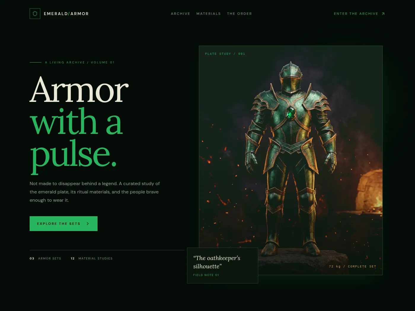 Emerald Armor Showcase