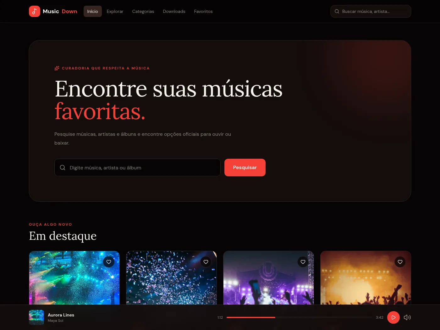 MusicDown Discovery Platform
