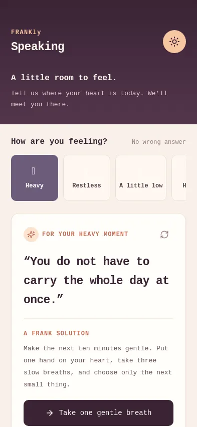 FRANKly Speaking