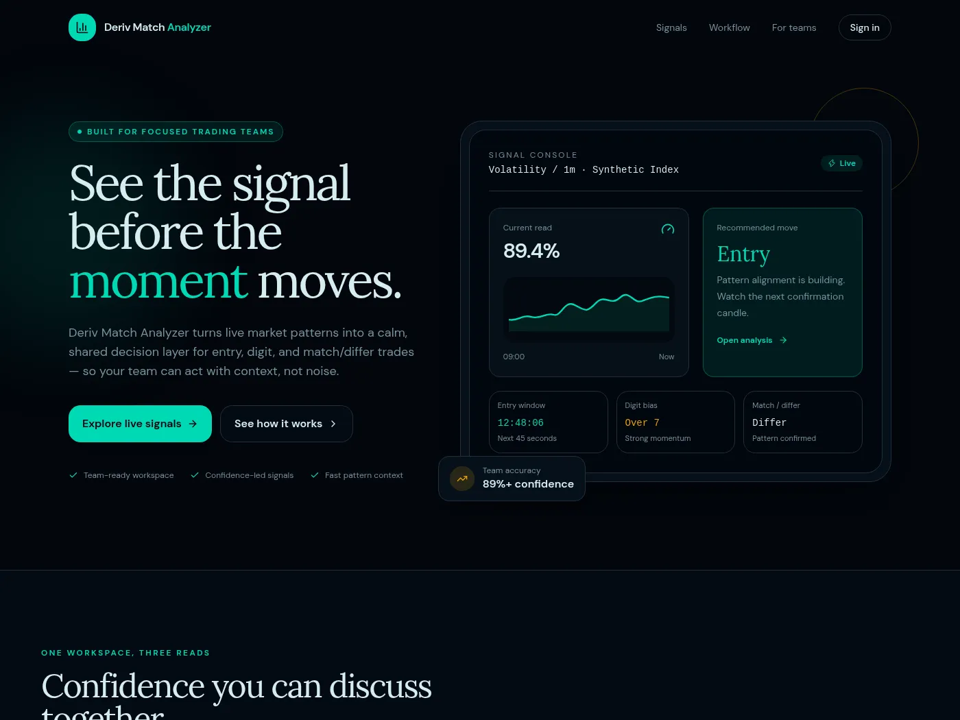 Deriv Match Analyzer