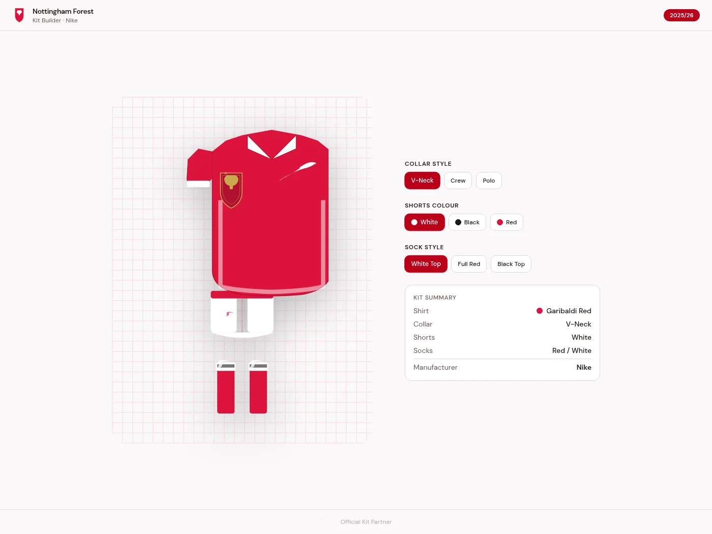 Forest Red Kit Builder