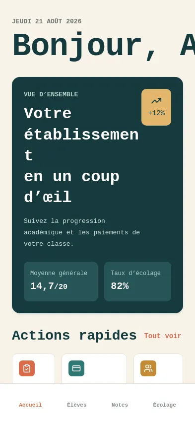ÉduNote Mobile