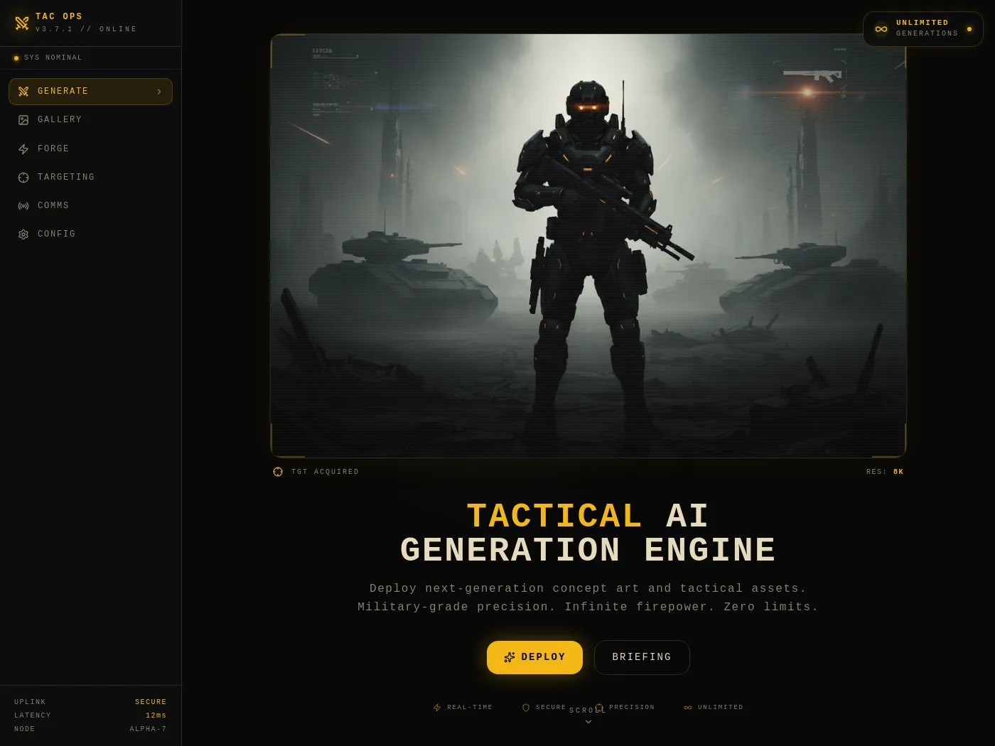 Tactical AI Gen Platform