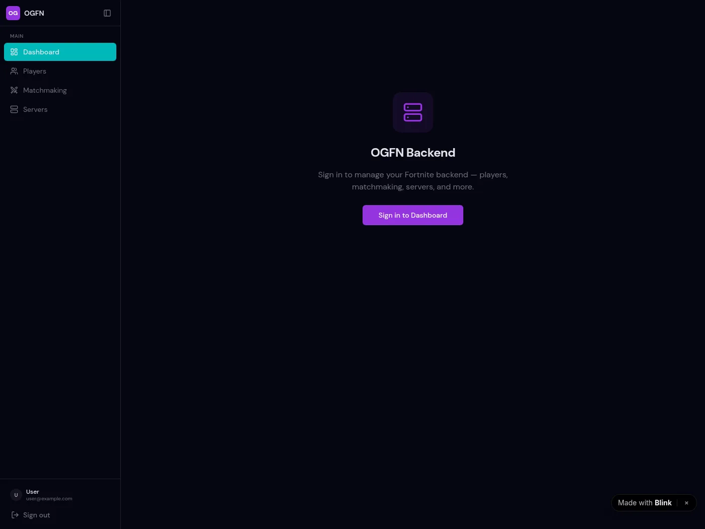 OGFN Fortnite Backend