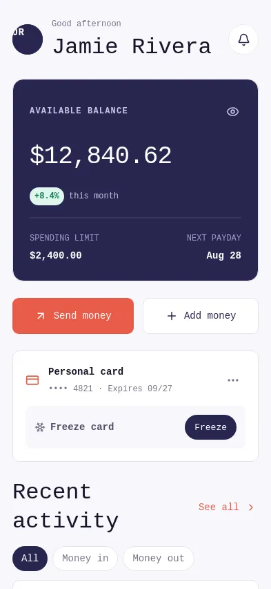LarpBank Web Demo