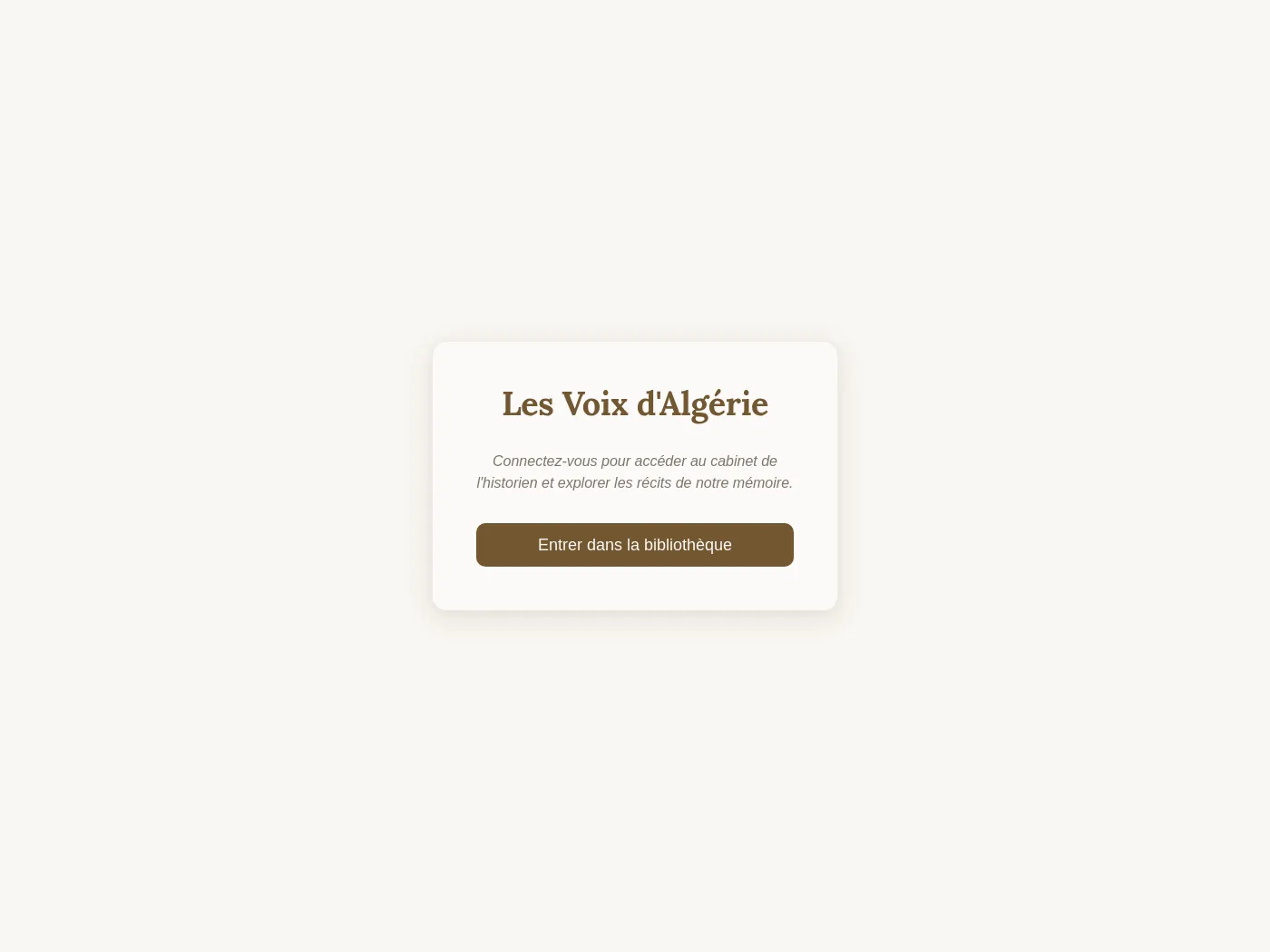 Les Voix de l'Algérie