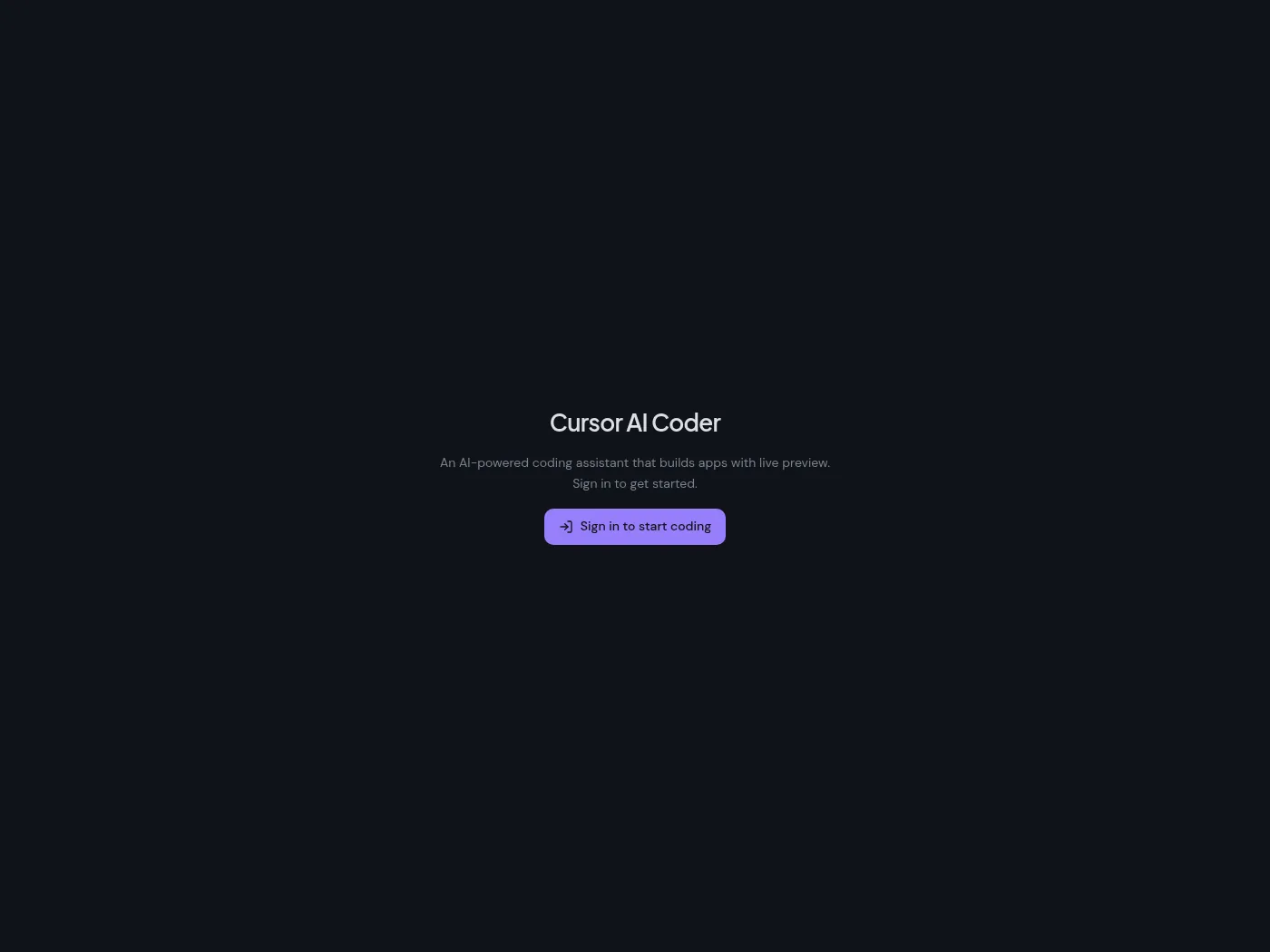 Cursor AI Coder