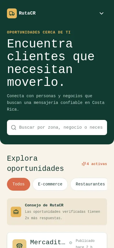 Courier Client Finder