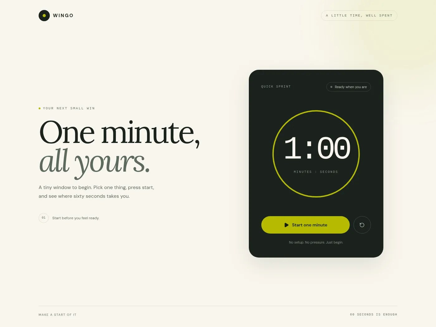 Wingo Quick Timer