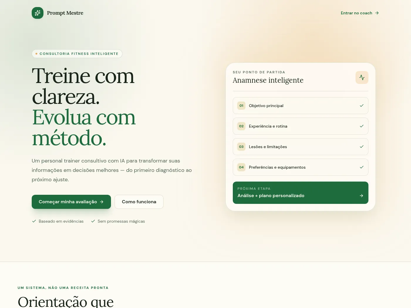 Prompt Mestre Coach AI