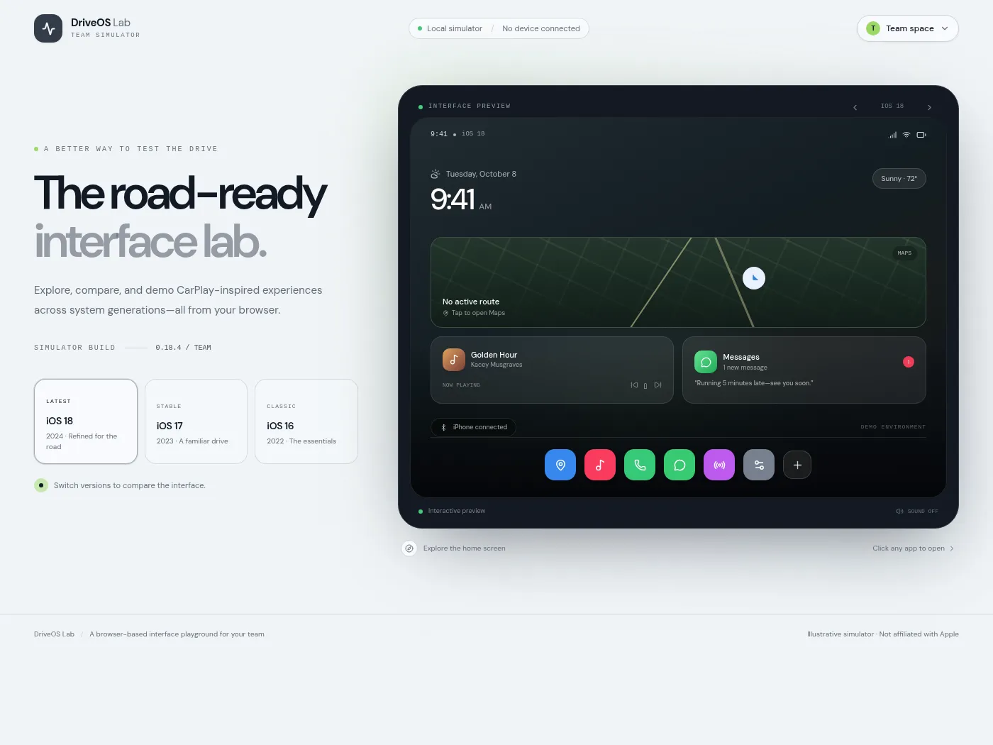 CarPlay Simulator Hub