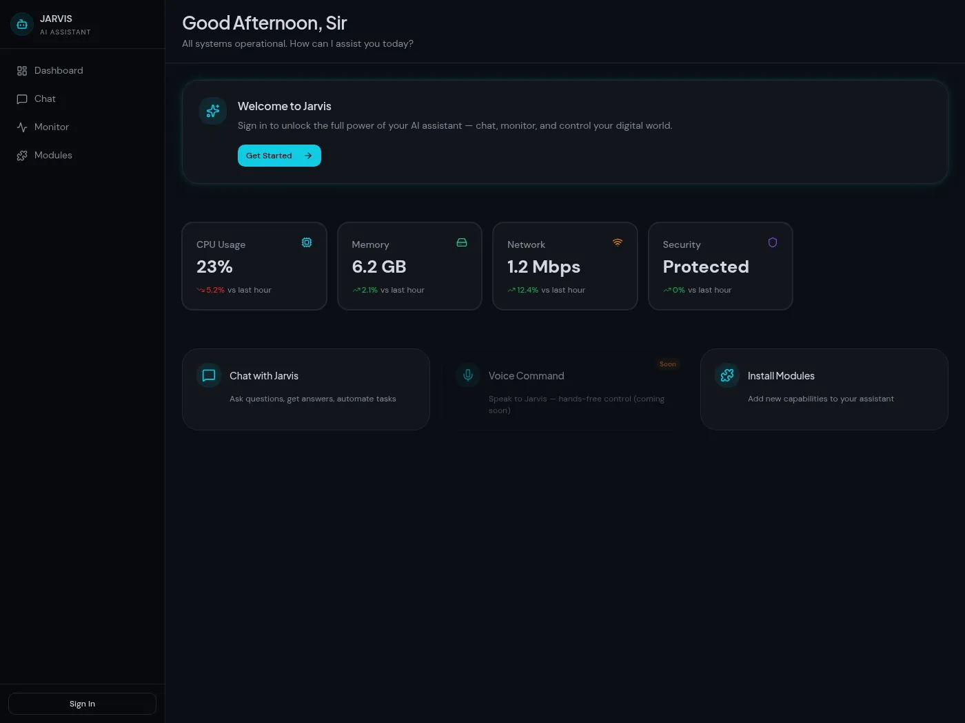 Jarvis Personal AI Assistant