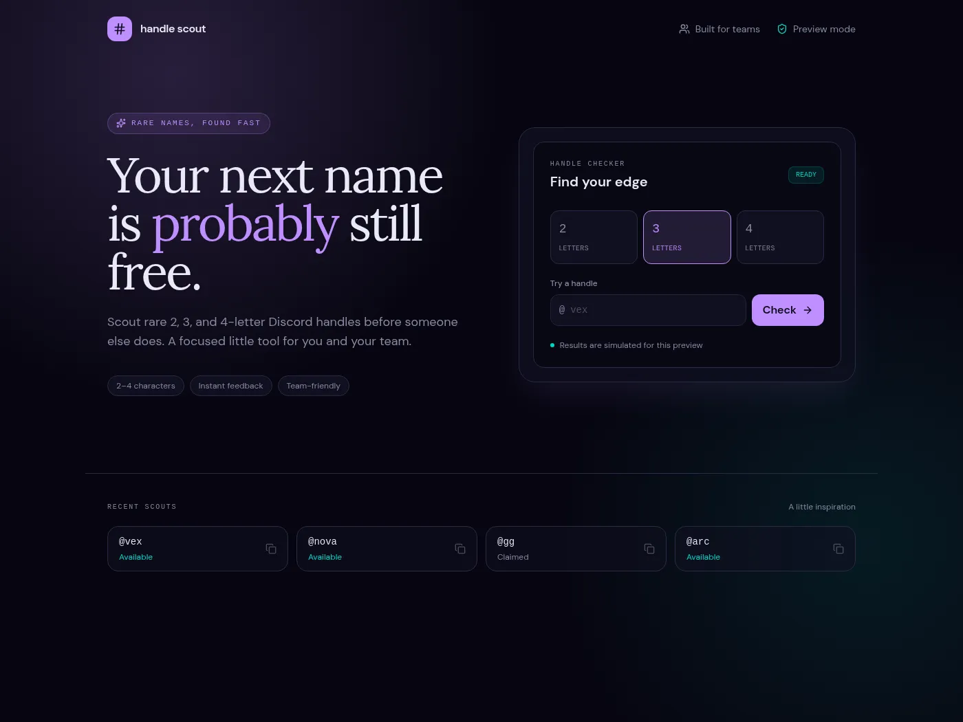 Discord Name Checker
