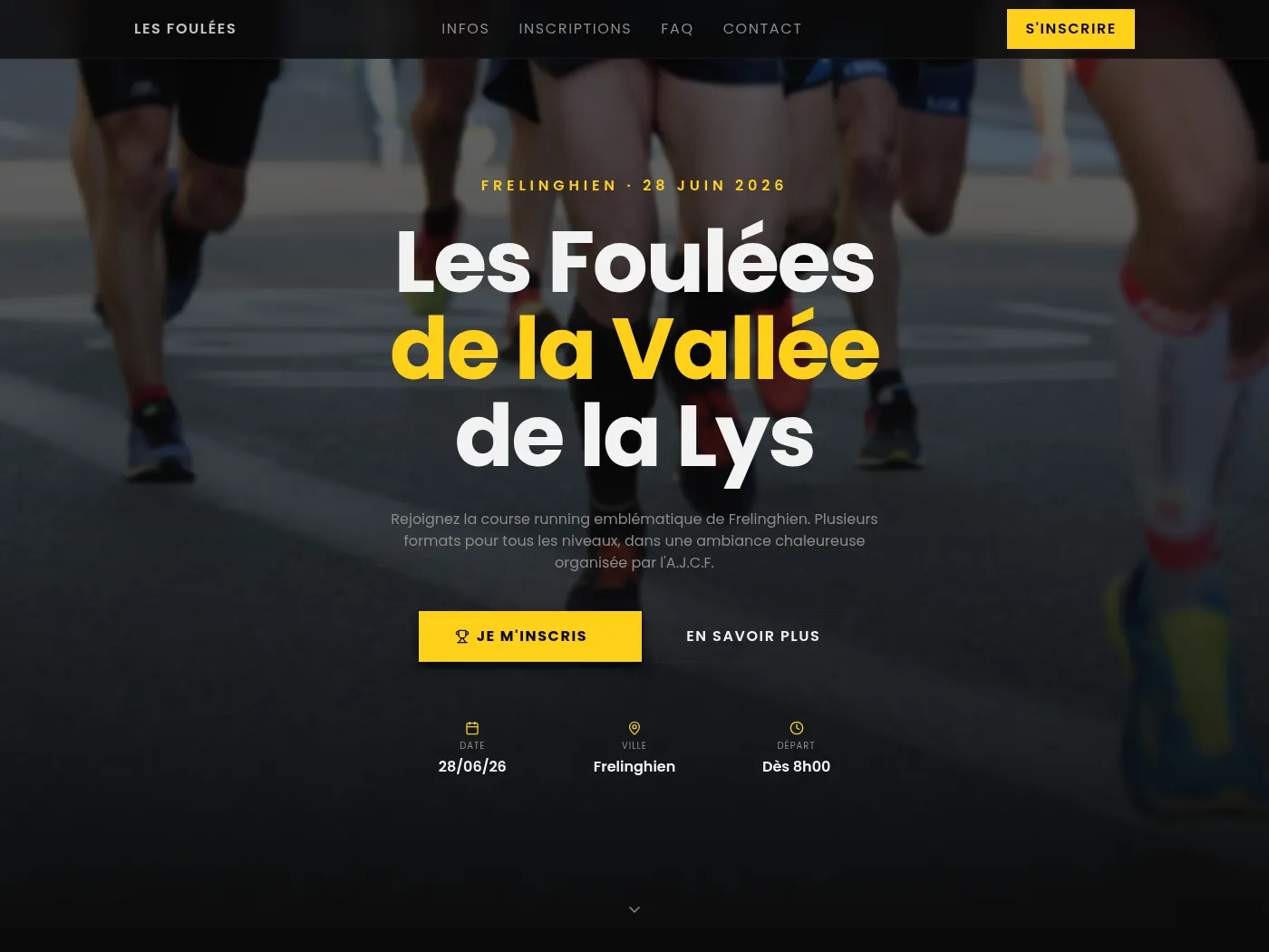 Lys Run Onepage Site