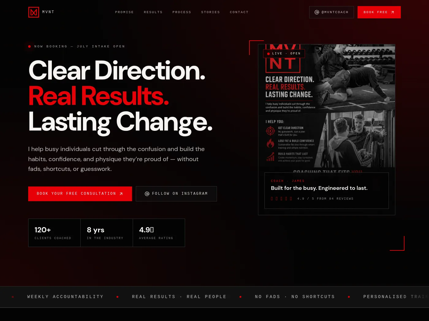 InstaFlyer Landing Page