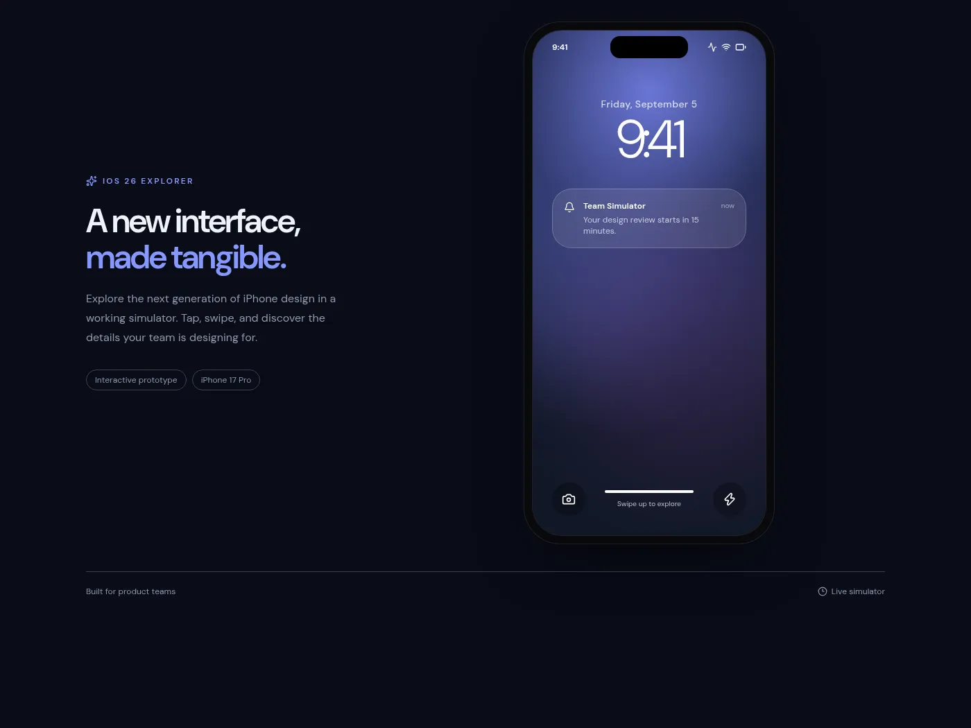 iOS 26 Web Simulator