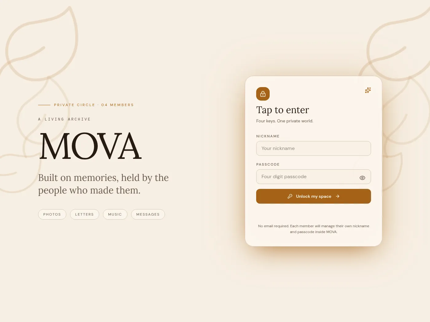 MOVA Dynamic Memory Web