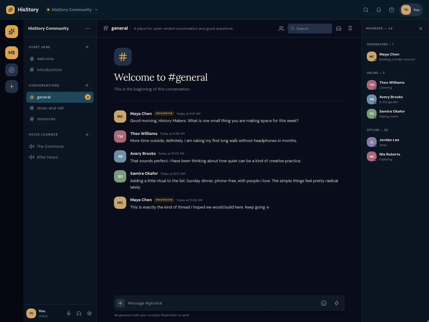 HisStory Discord Clone