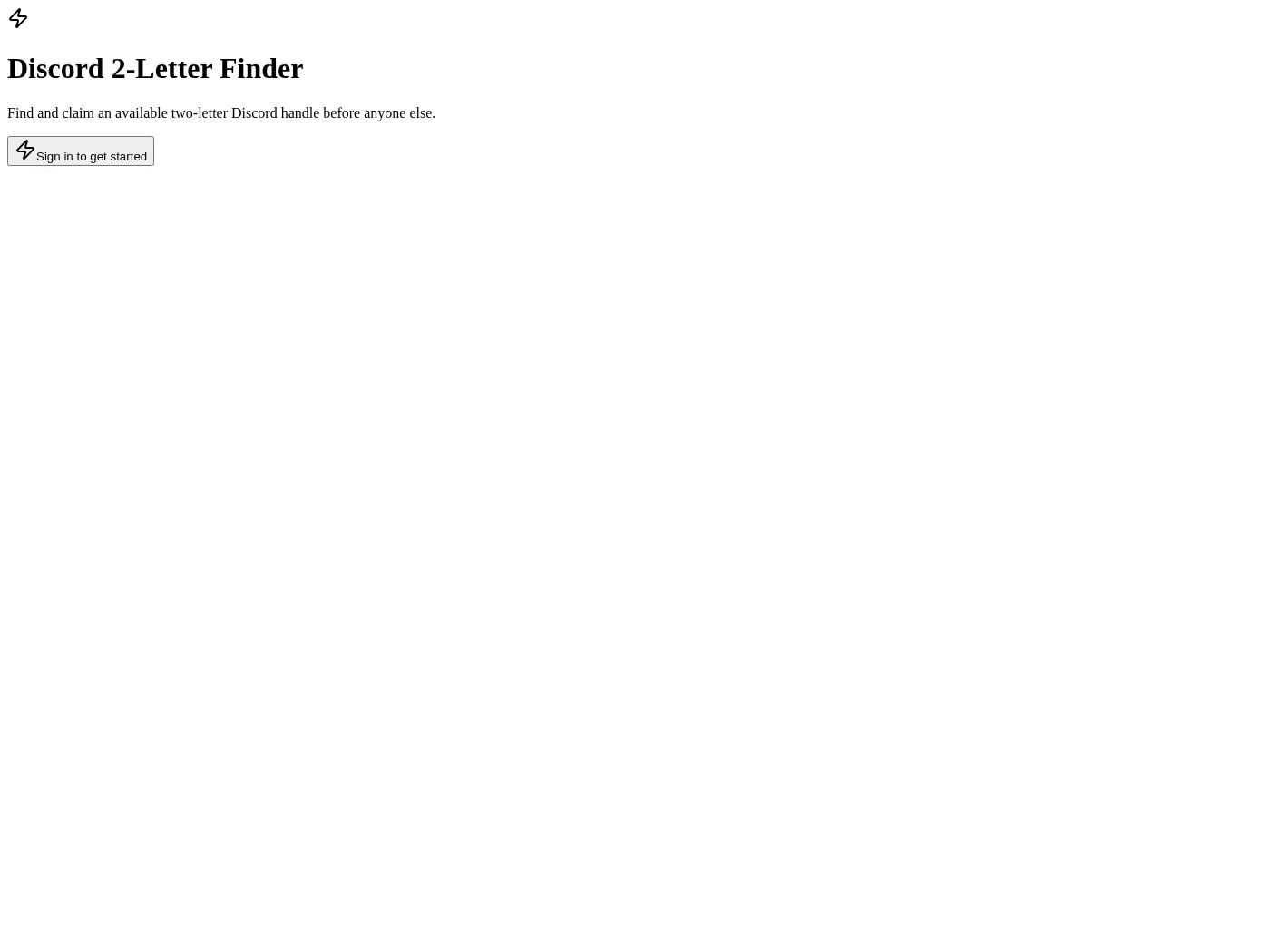 Discord 2-Letter Finder
