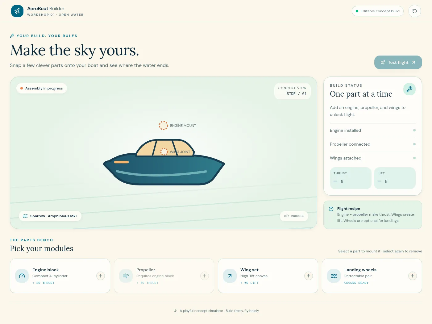 AeroBoat Builder