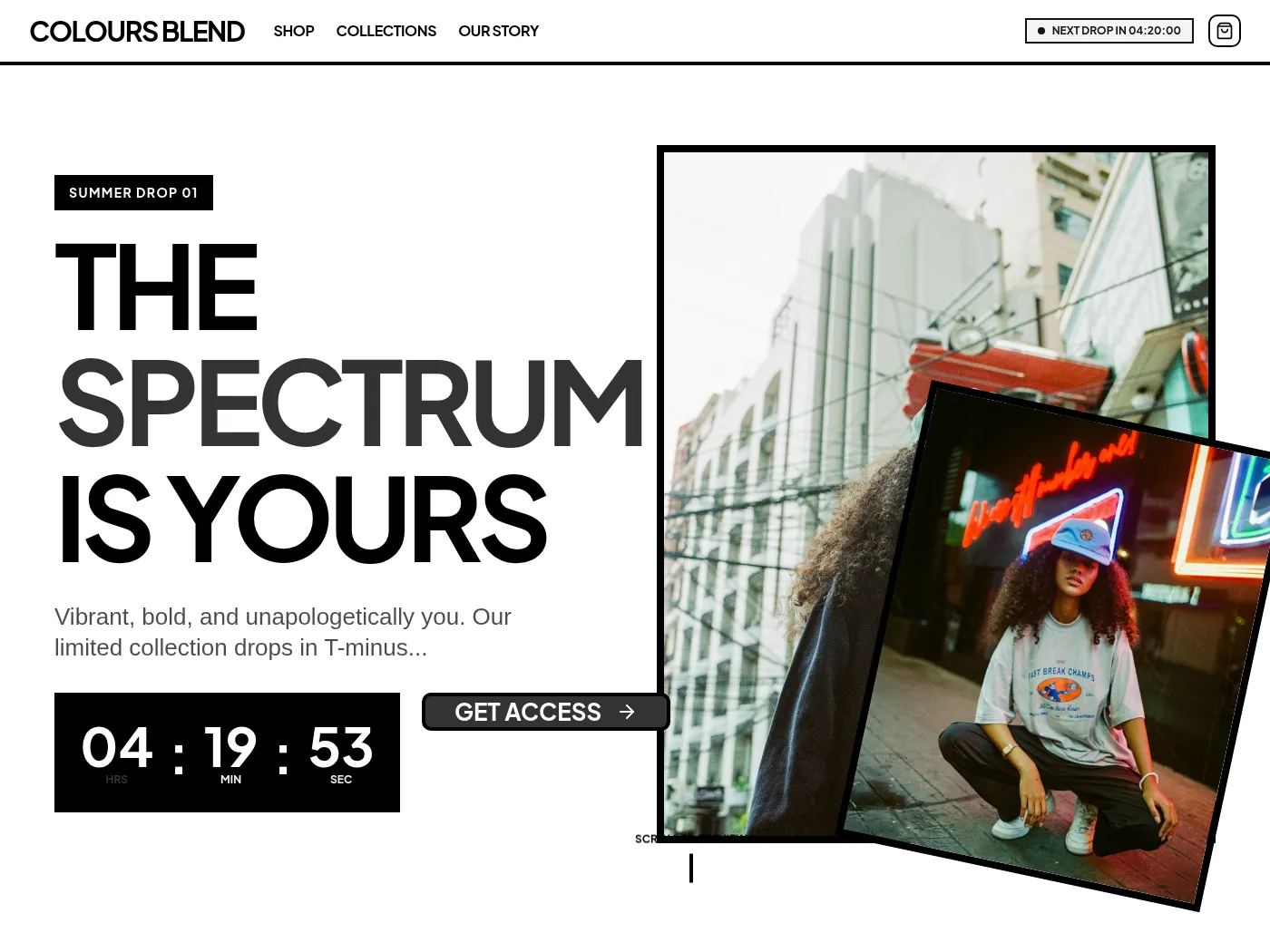 Colours Blend Brand Site