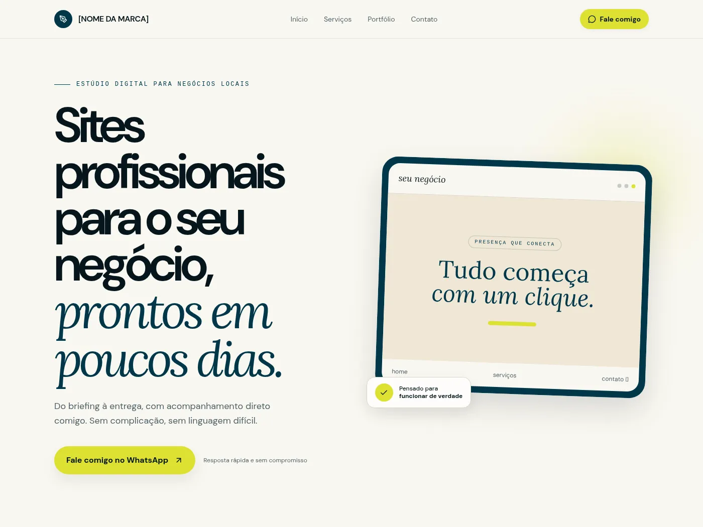 StudioSite Landing Page