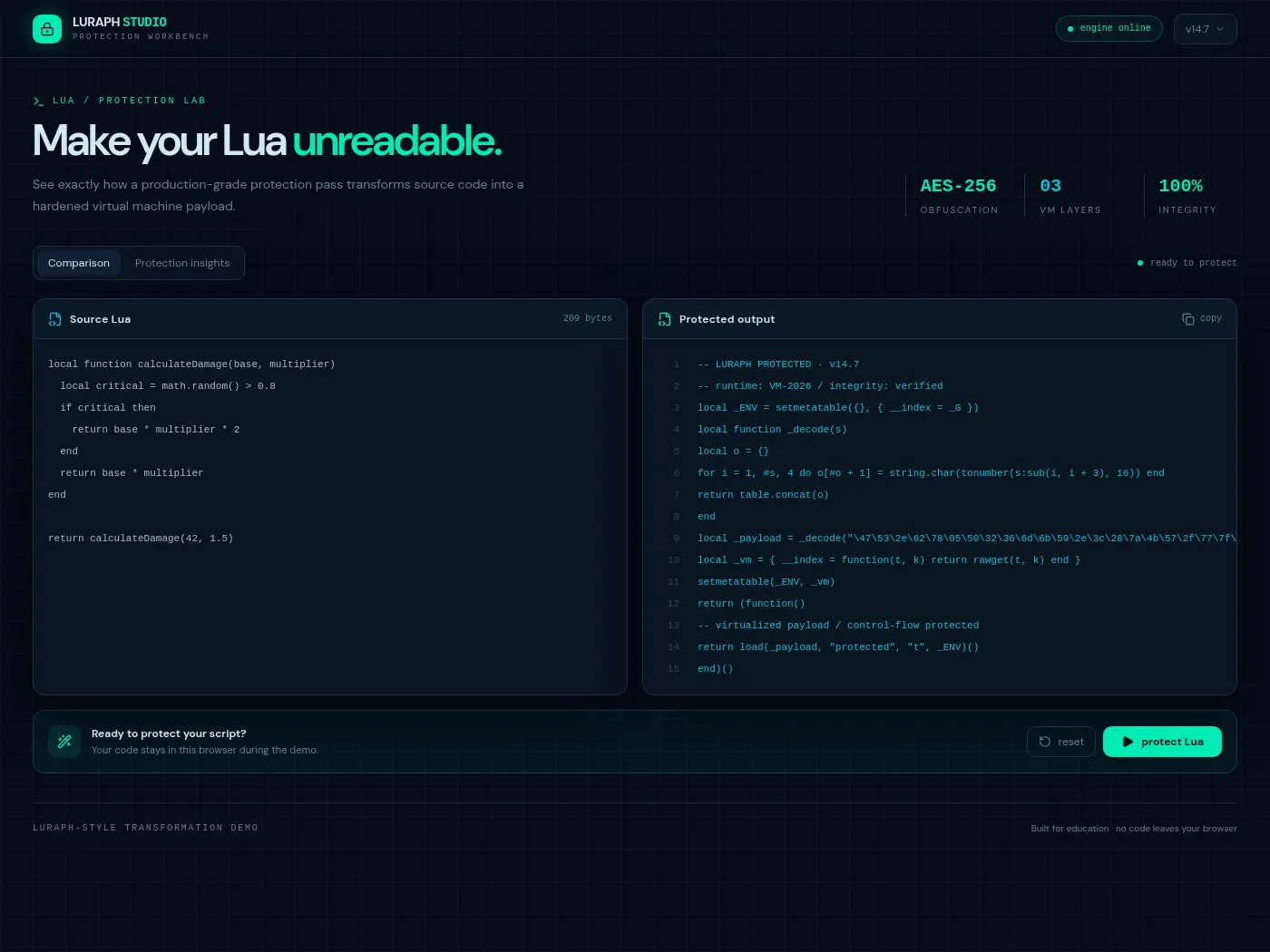 Luraph Obfuscator Demo