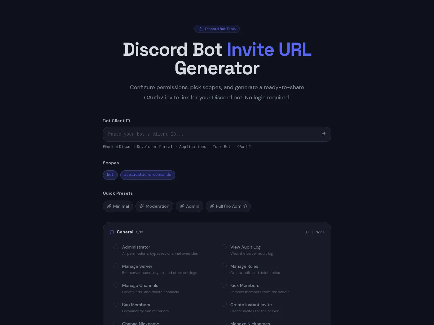 Discord Bot Auth Portal