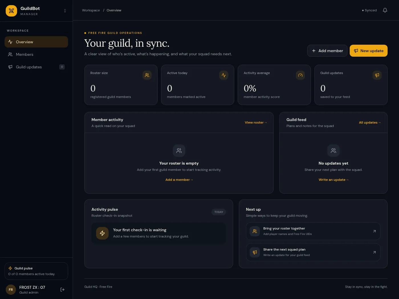 GuildBot Manager