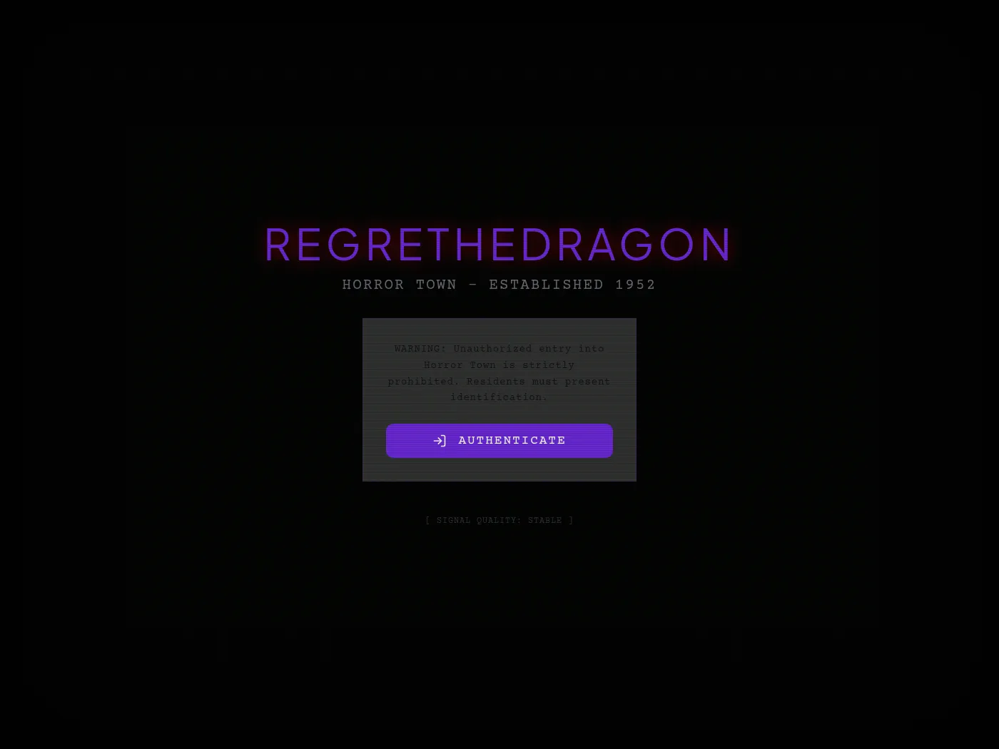 Regrethedragon Horror Town