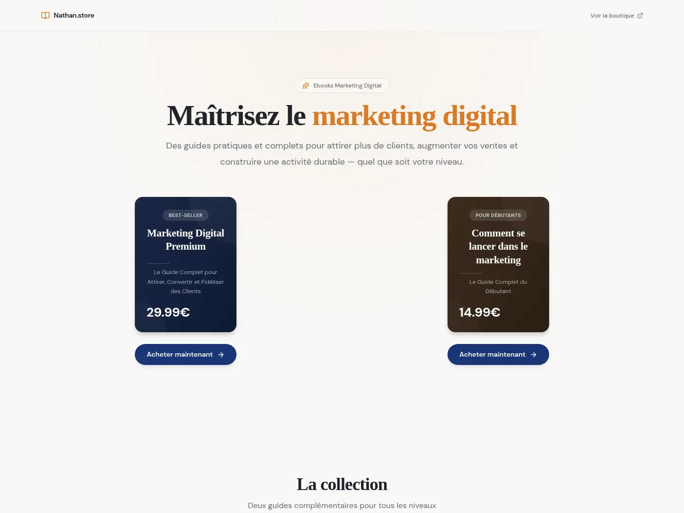 Modern eBook Landing Page
