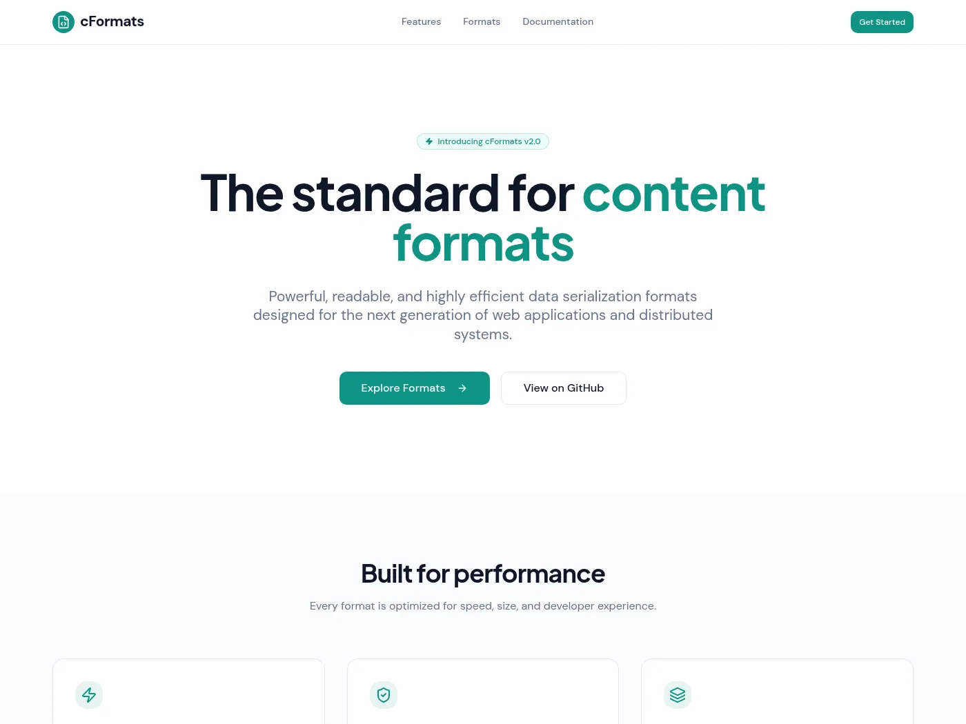 cFormats HTML Site