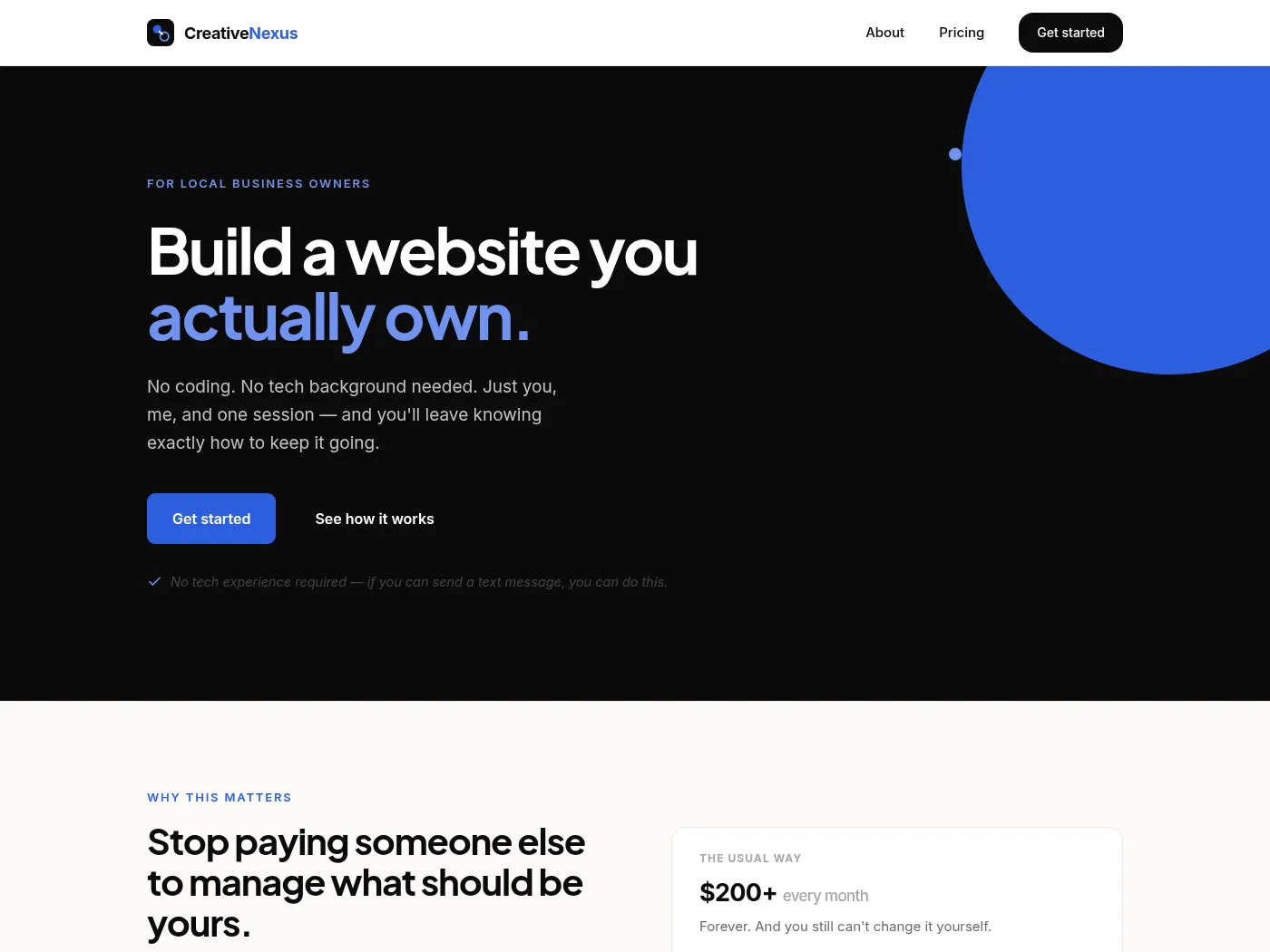 BrandSpark Landing Page