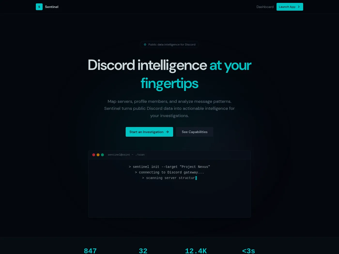 Discord OSINT Dashboard