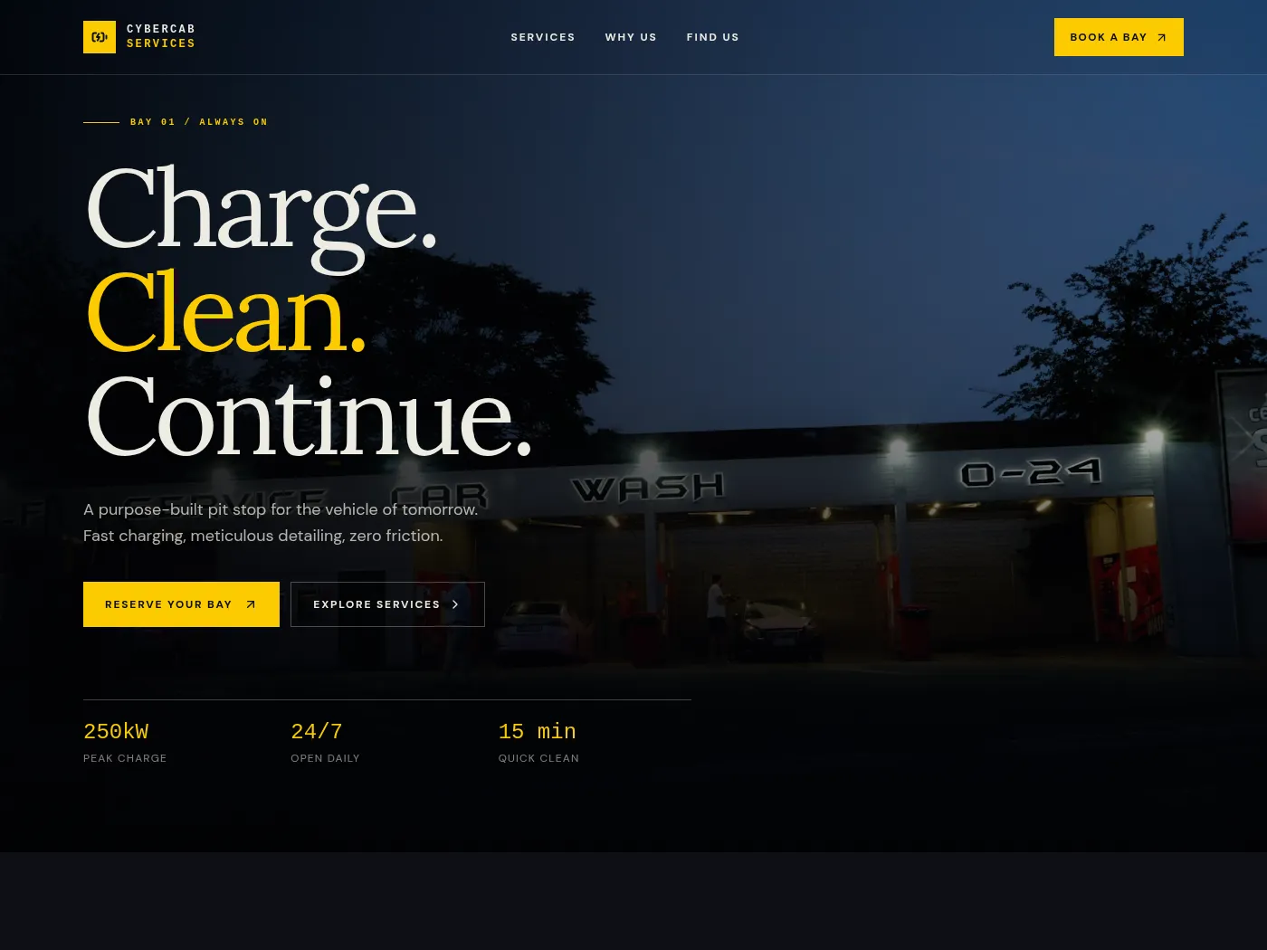 CyberCab Services Website