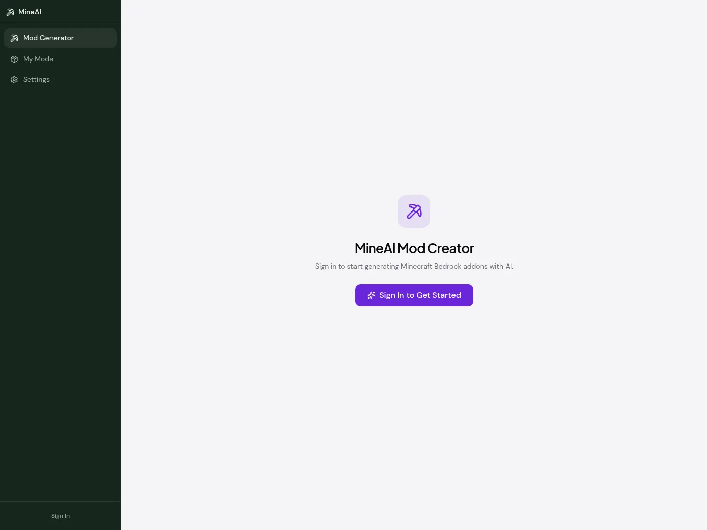 MineAI Mod Creator