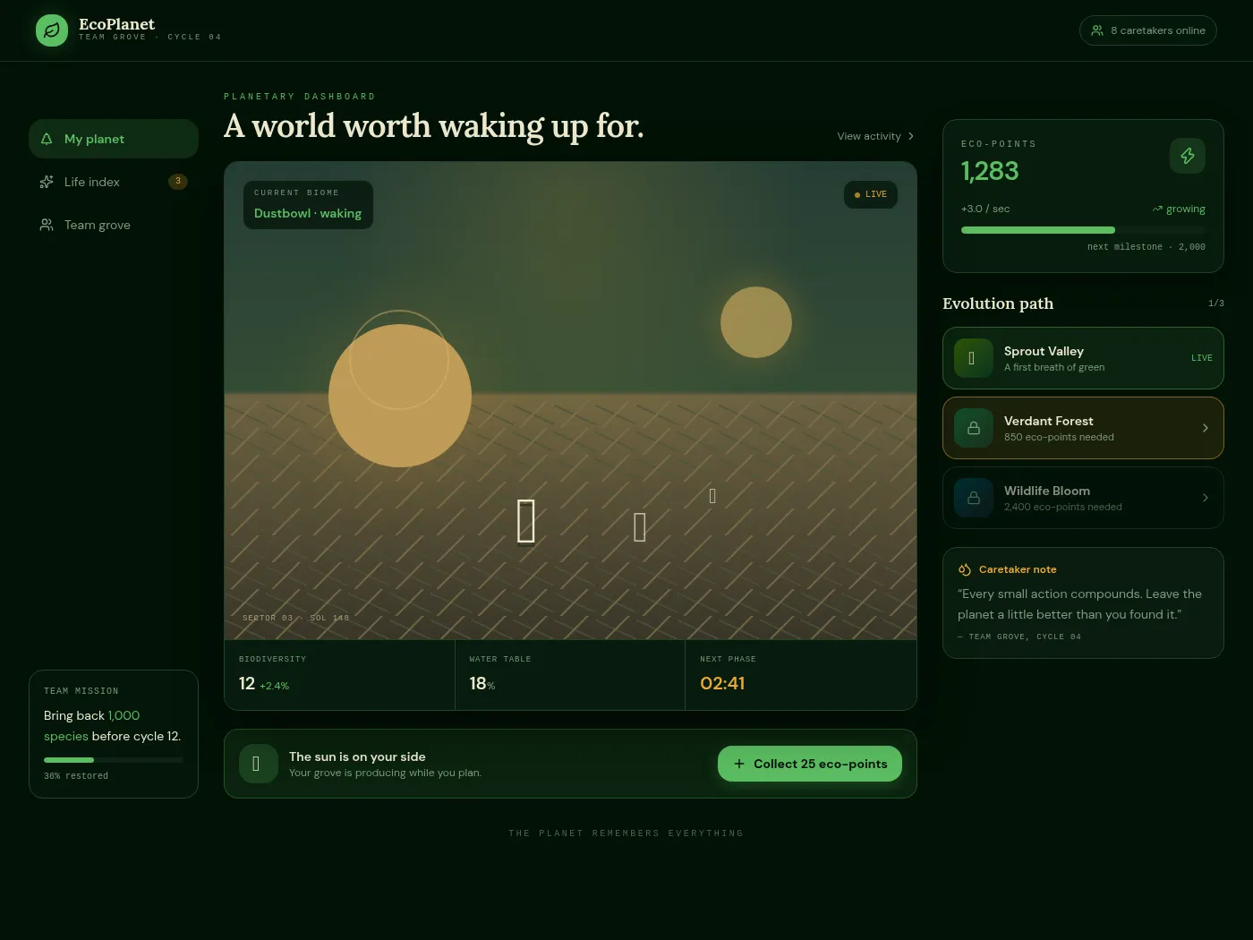 EcoPlanet Idle Game
