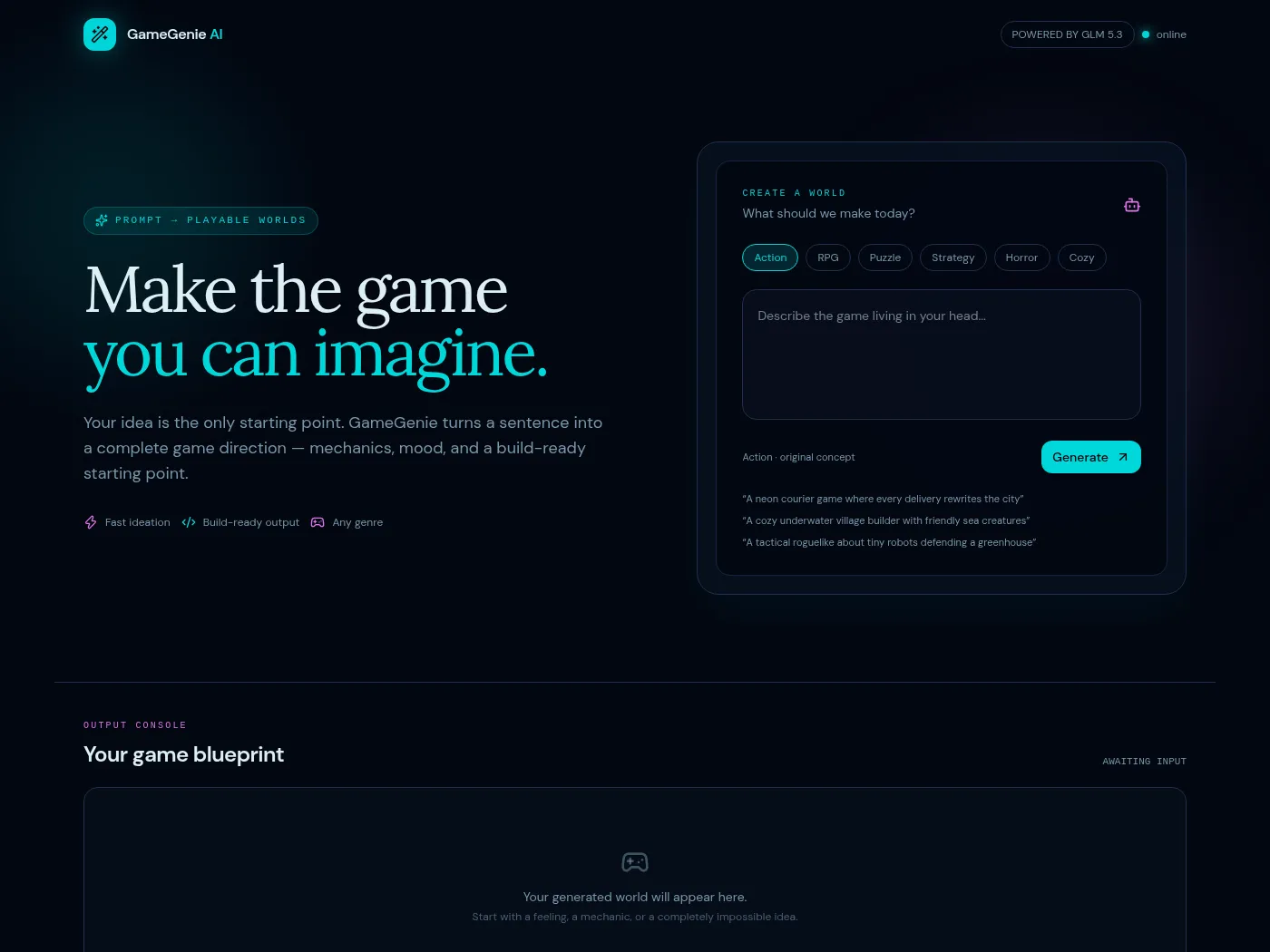 GameGenie AI