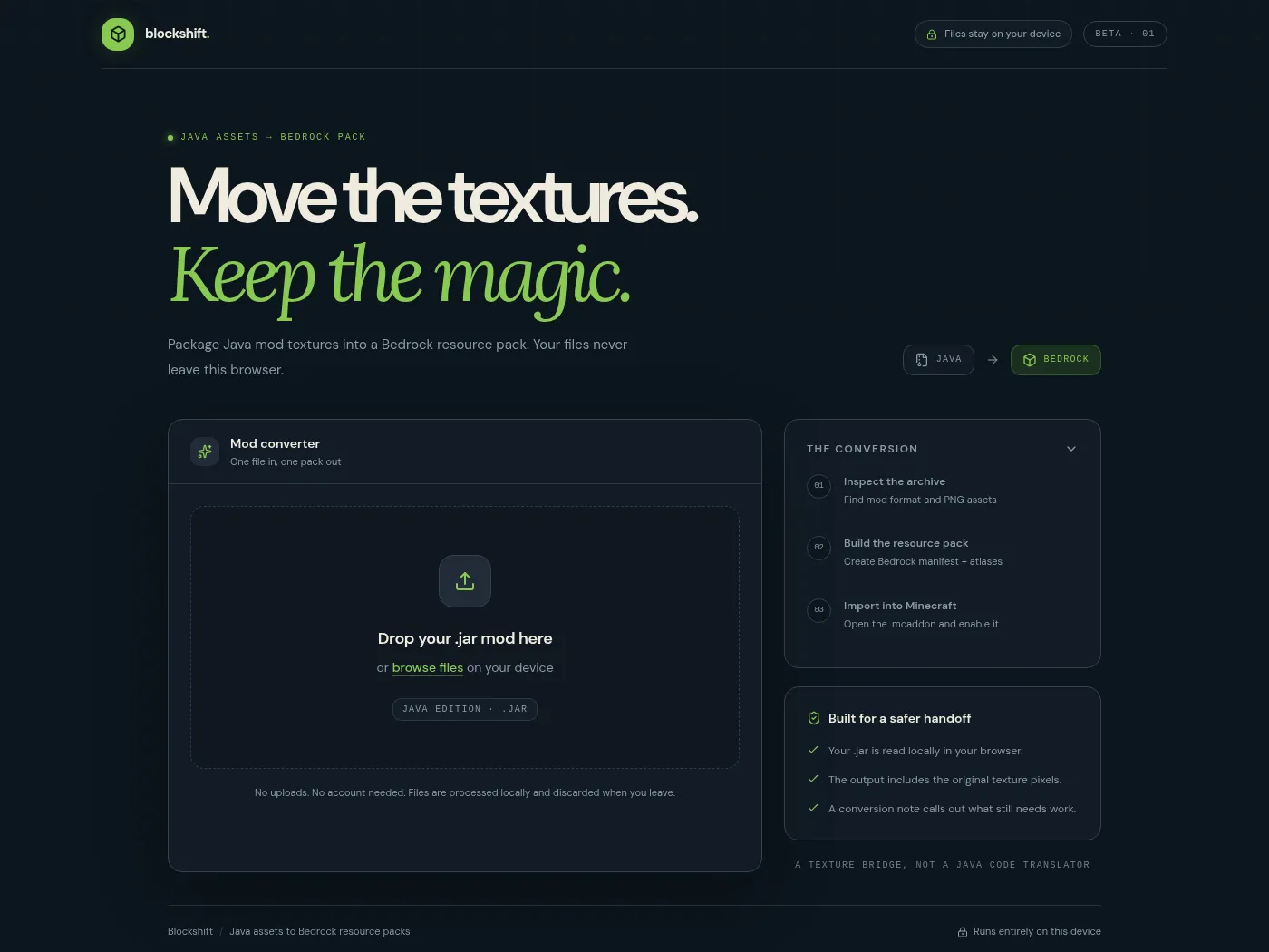 Minecraft Addon Converter