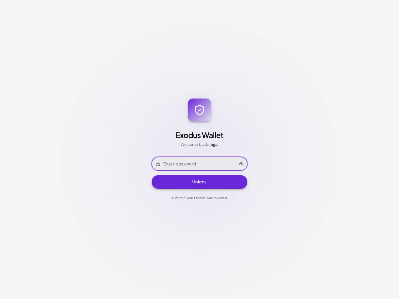 Legal Exodus Wallet LARP