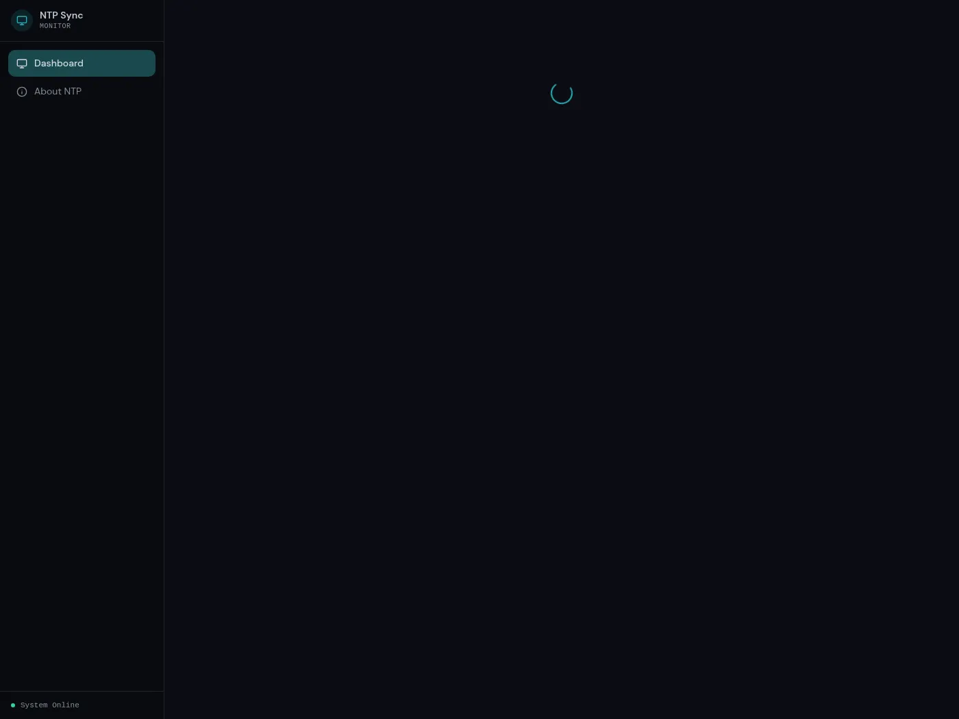 NTP Sync Dashboard