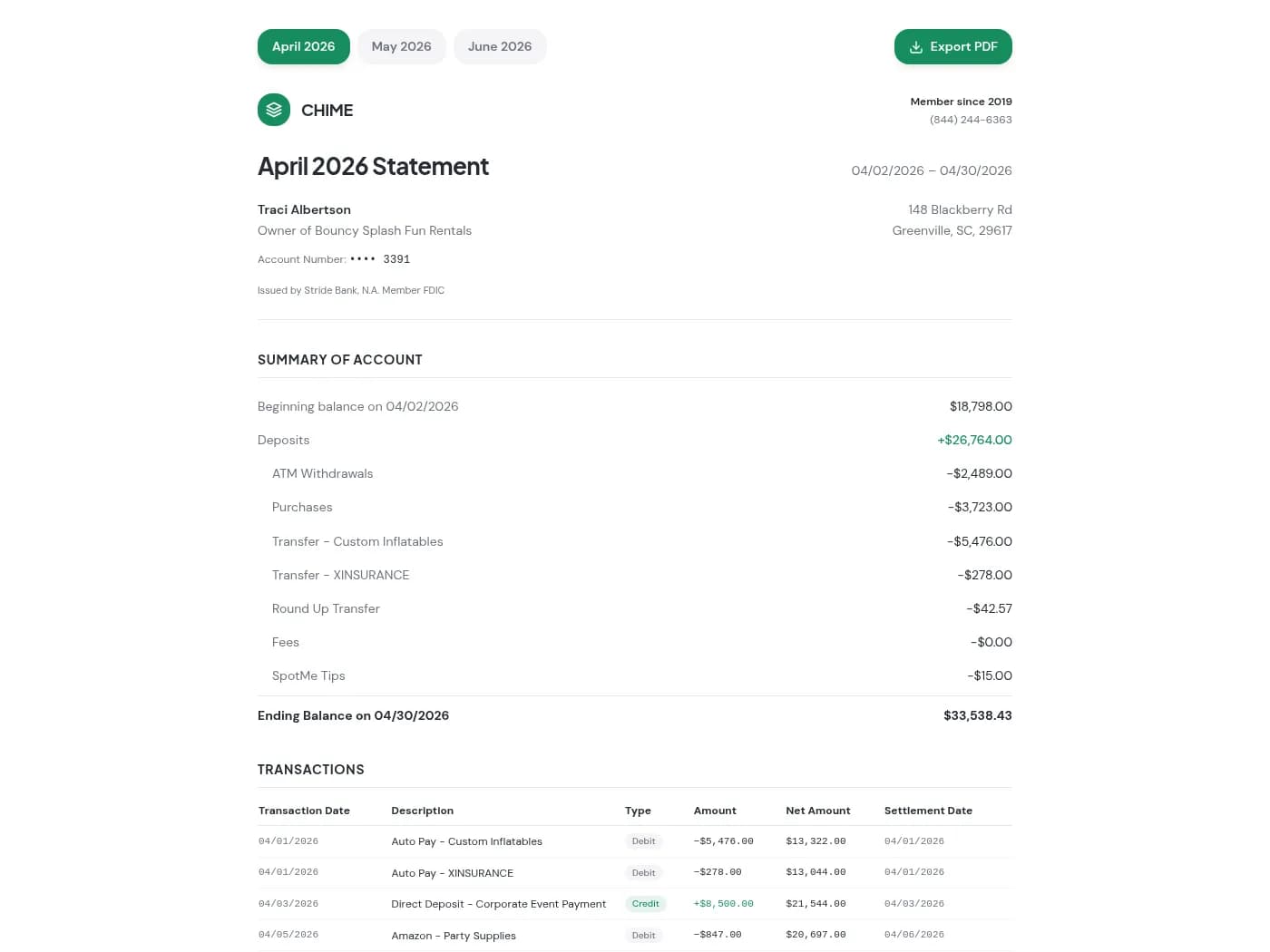 Statement Generator Pro