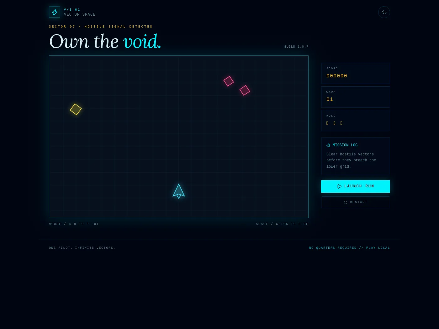 Vector Space Shooter