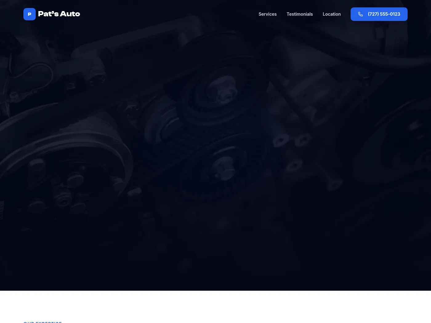 Pat’s Auto Group Website