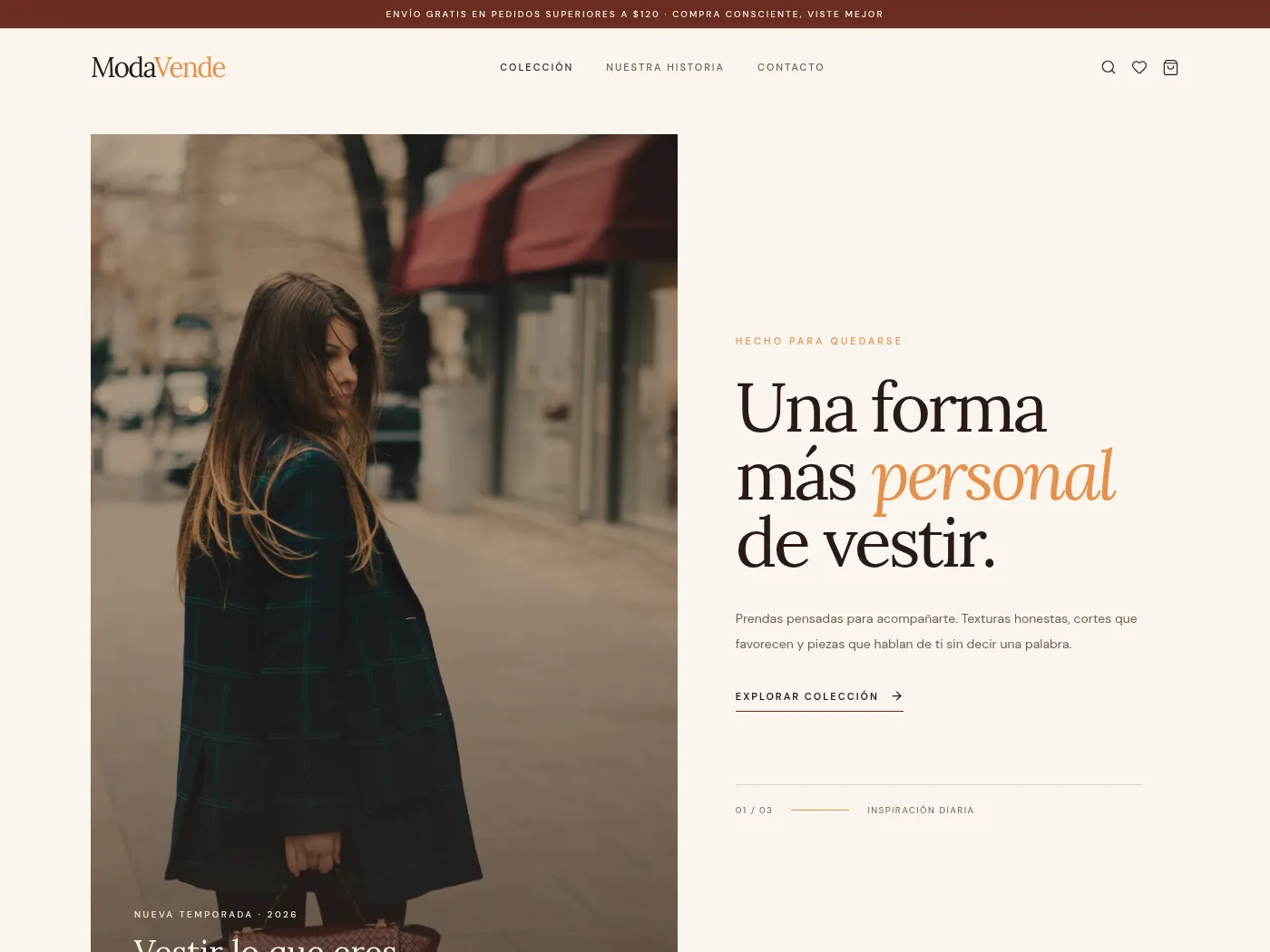 ModaVende Web Showcase