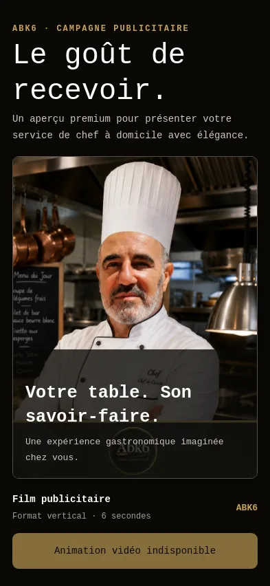 Chef Video Promo Maker