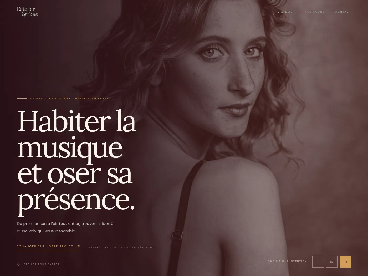 L'Atelier Lyrique Website