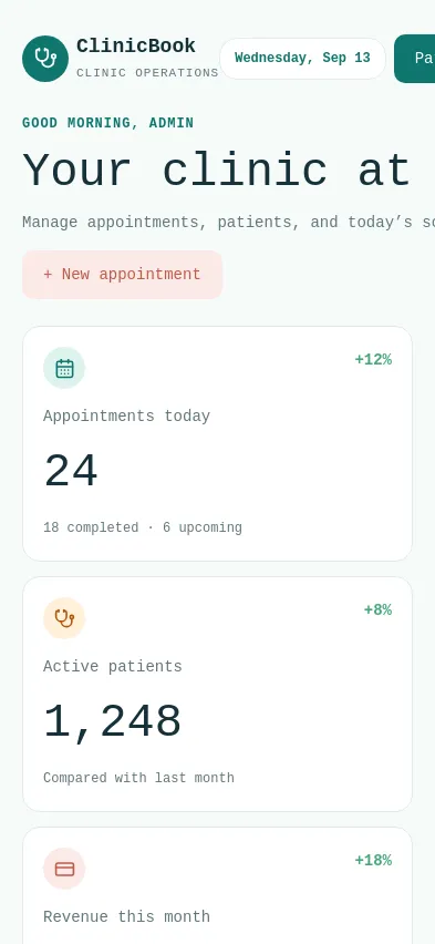ClinicBook Go