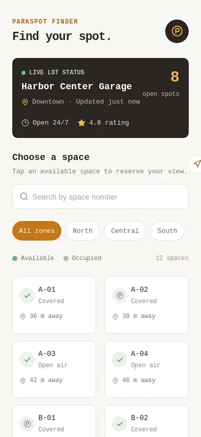 ParkSpot Finder